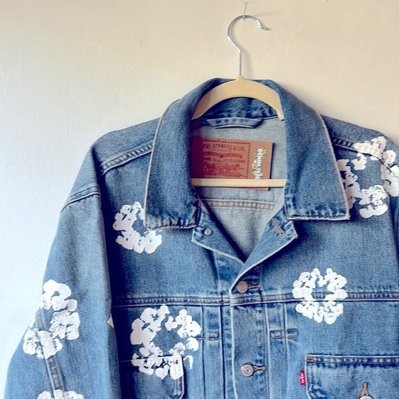 Levi's | Jackets & Coats | Levis X Denim Tears Trucker Jacket Blue ...